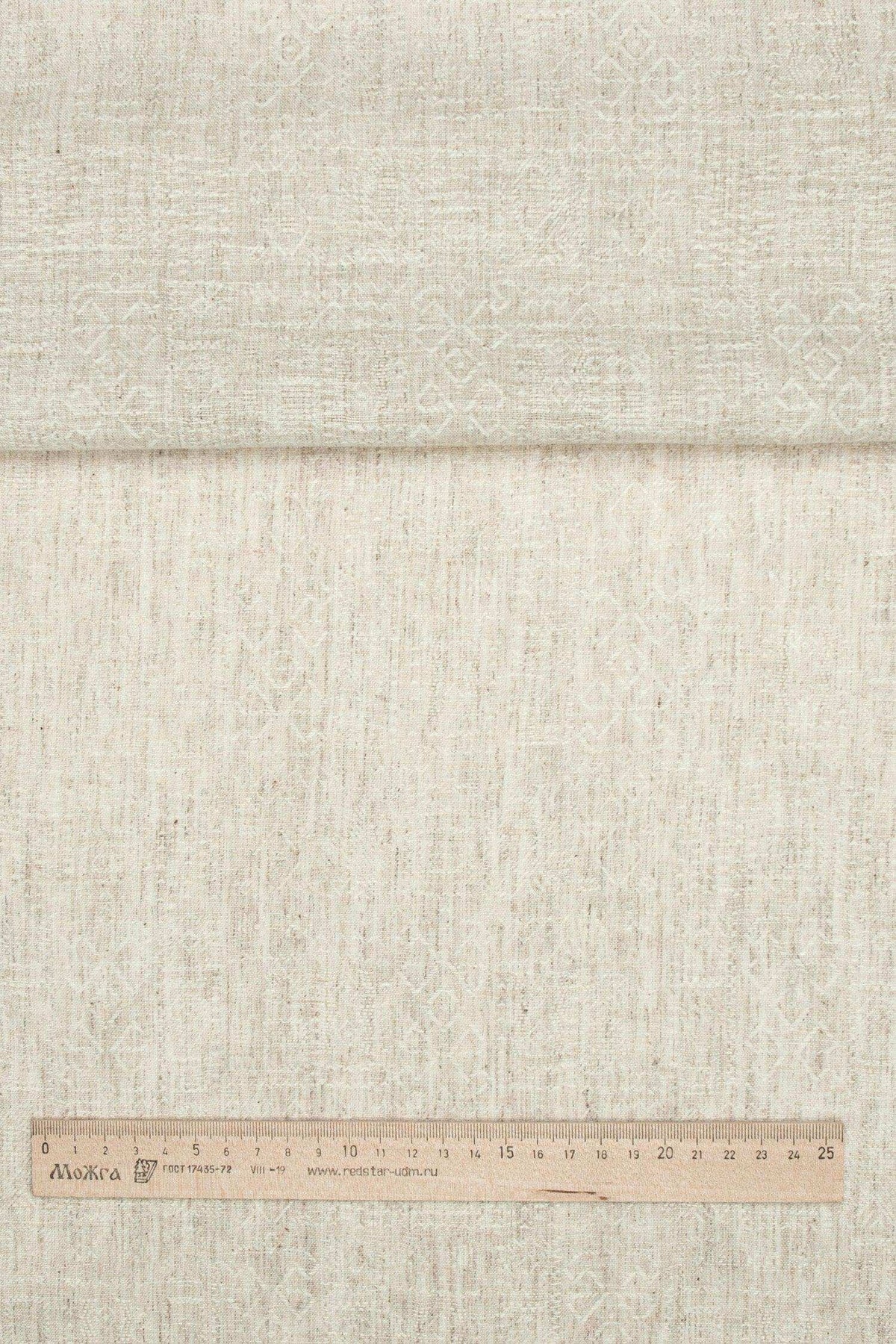 Luca-S Natural Pure Linen Wrinkled Fabric Rustic Color — HobbyJobby