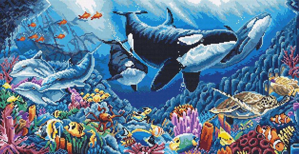 Cross Stitch Kit LETISTITCH - Underwater Ballet / Ballet sous-marin, L ...