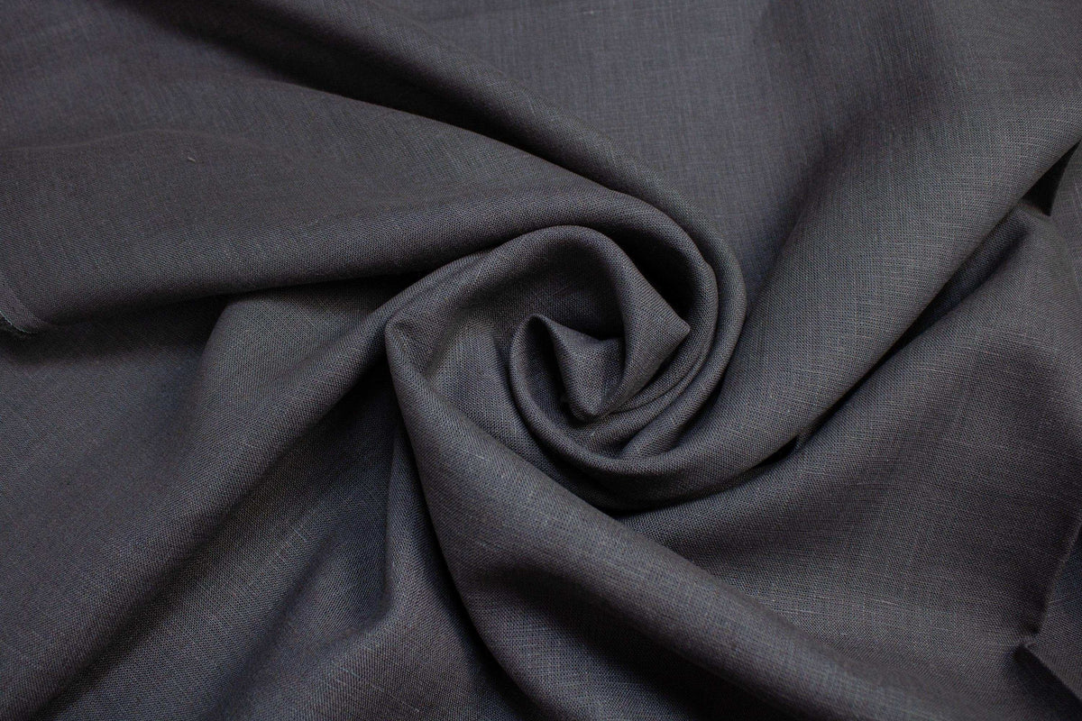 Luca-S Pure Natural 100% Linen Soft Fabric Ash Grey Color — HobbyJobby