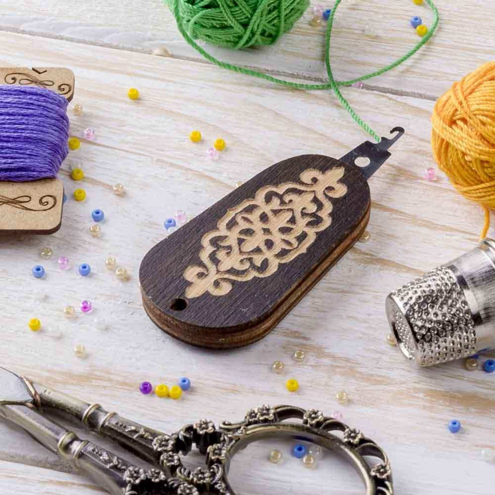 Needle Threader - Wooden Needle Threader — HobbyJobby