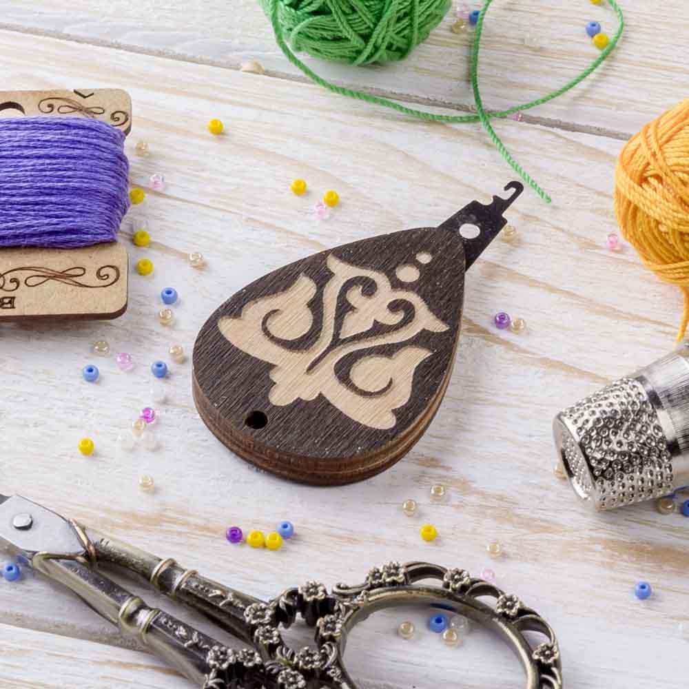 Needle Threader - Wooden Needle Threader — HobbyJobby