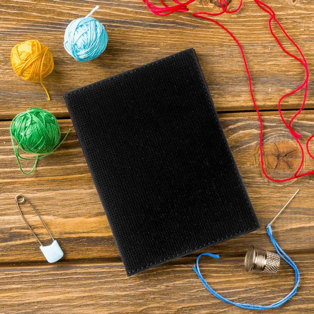 Passport Cover Needlecraft Kit - Cross Stitch Kits on Leather — HobbyJobby