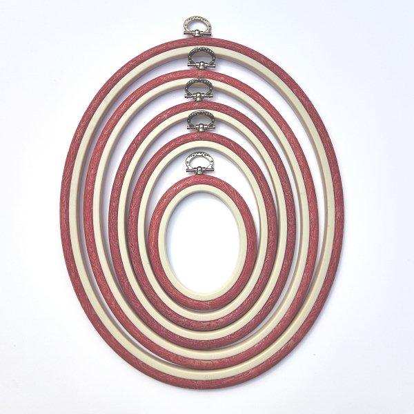 Red Embroidery Hoop - Oval Nurge Flexible Hoop — HobbyJobby