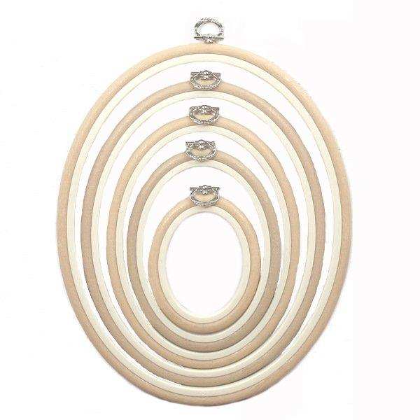 Sand Embroidery Hoop - Oval Nurge Flexible Hoop — HobbyJobby