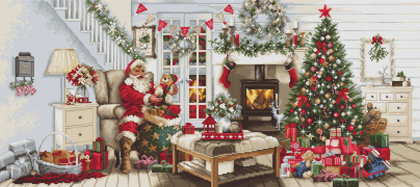 Cross Stitch Kit Luca-S - Santa Interior, B2408 — HobbyJobby