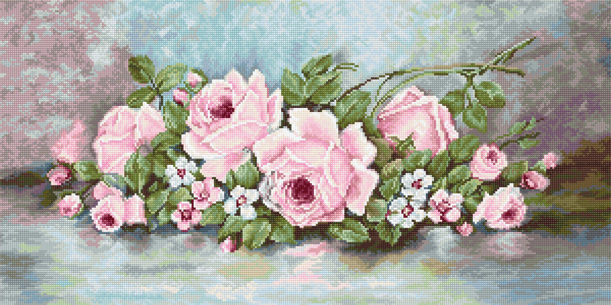 Petit Point Kit Luca-S - Roses G584 — HobbyJobby